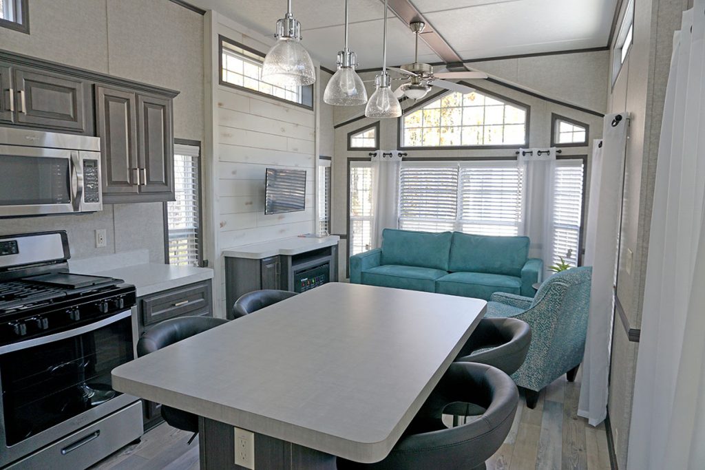 Woodland Park Park Model RV | Sandy Pines Camping